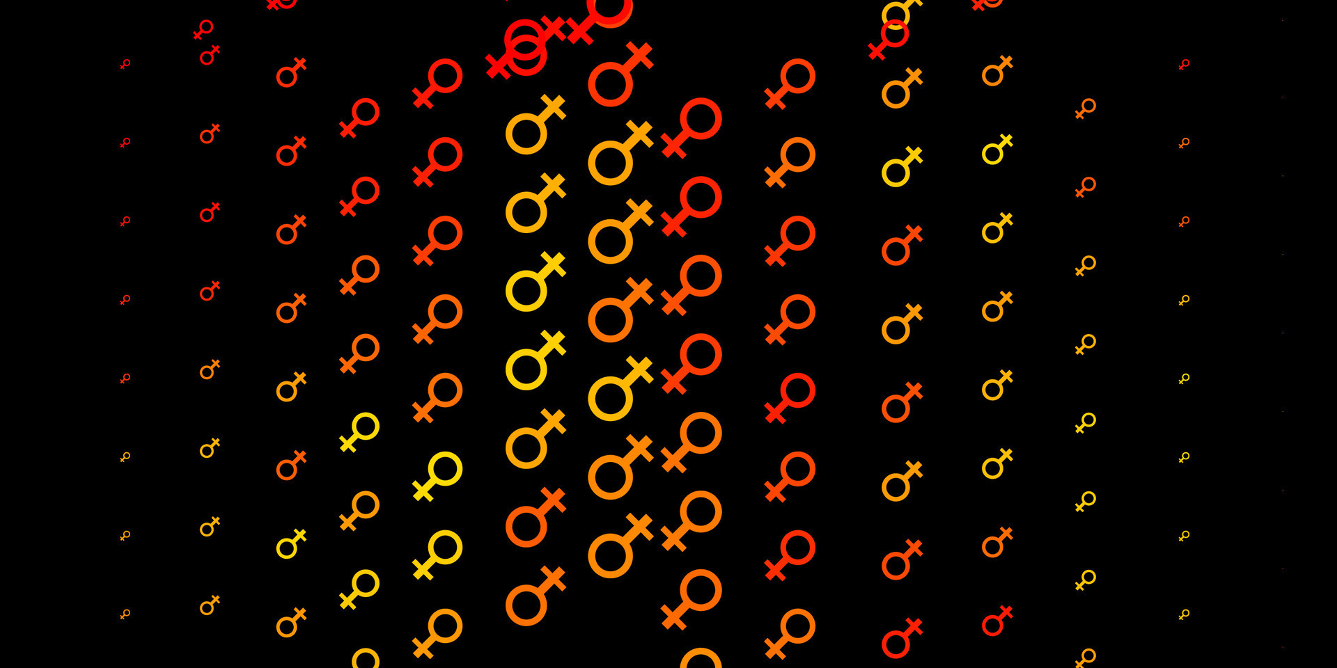 Dark Orange Vector Pattern With Feminism Elements 32974872 Vector Art