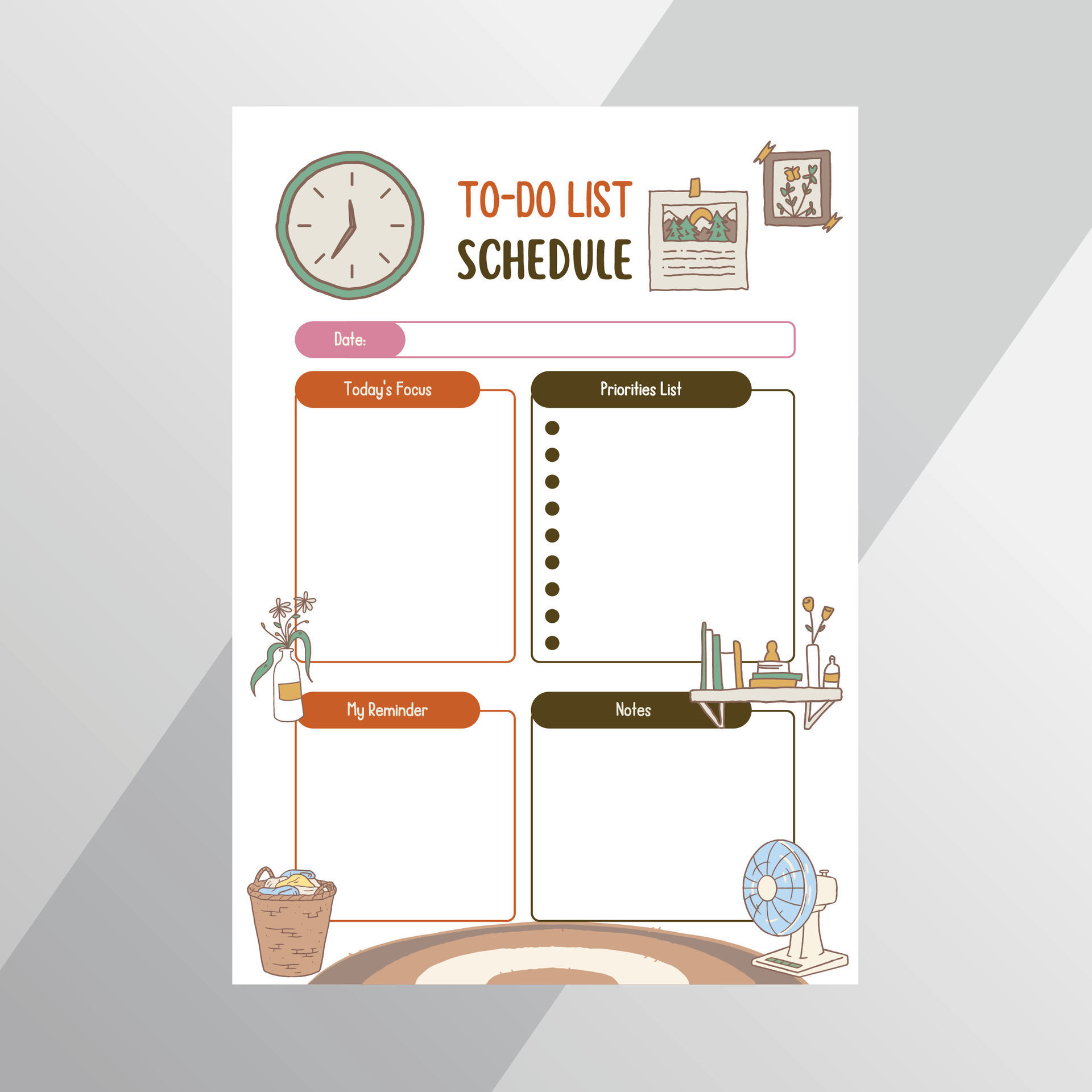 TO Do List Schedule vector templates design 32976711 Vector Art at Vecteezy