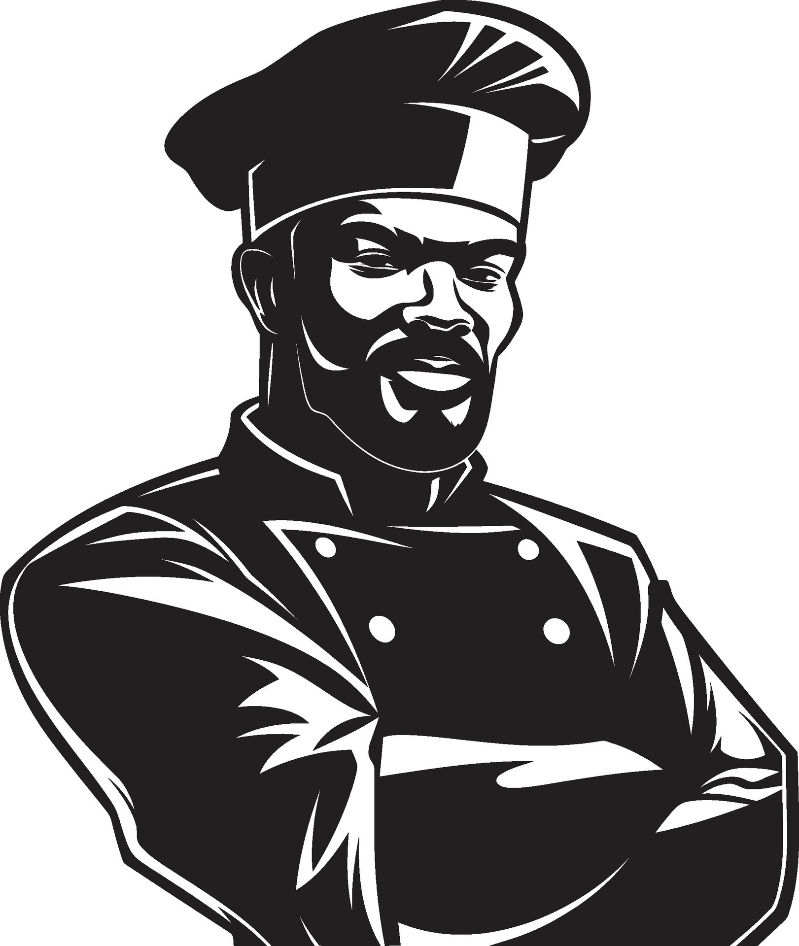 The Gastronomic Gourmet Chef Vector Masterpiece Chefs Apron Elegance ...