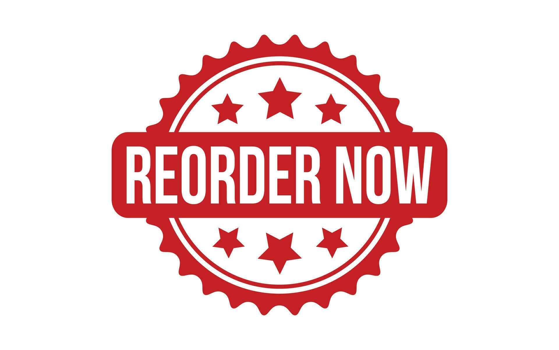 Reorder Now rubber grunge stamp seal vector 32979317 Vector Art at Vecteezy