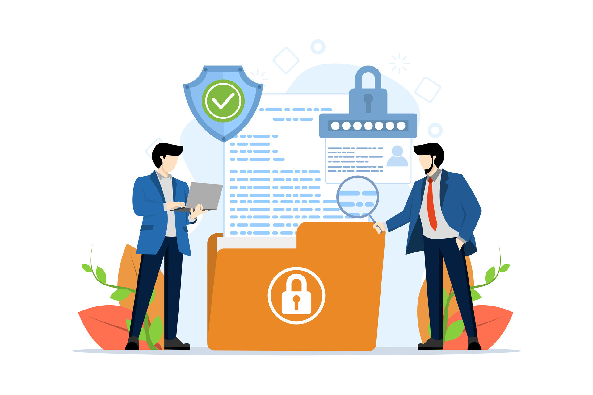 Cyber Security Concept Database And Personal Data Security Cyber Data