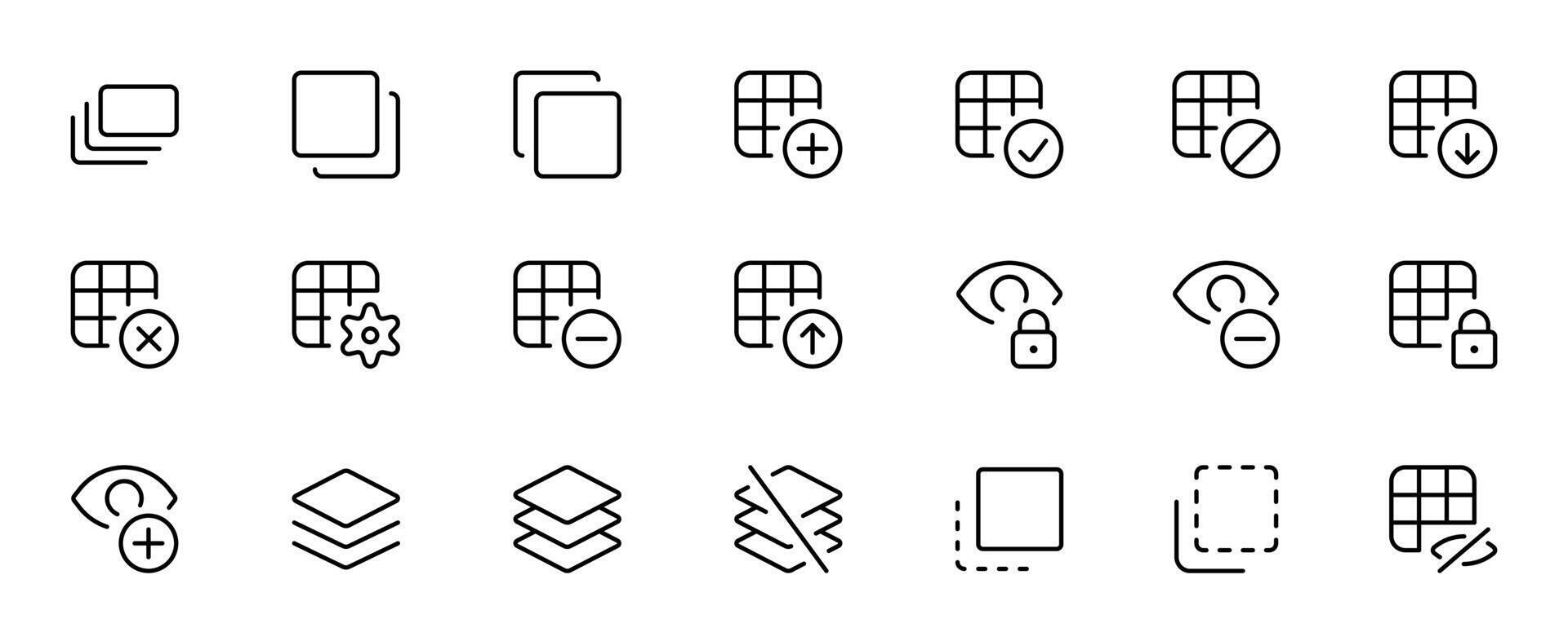Software Tools Interfaces Layer Icon In Different Style Vector