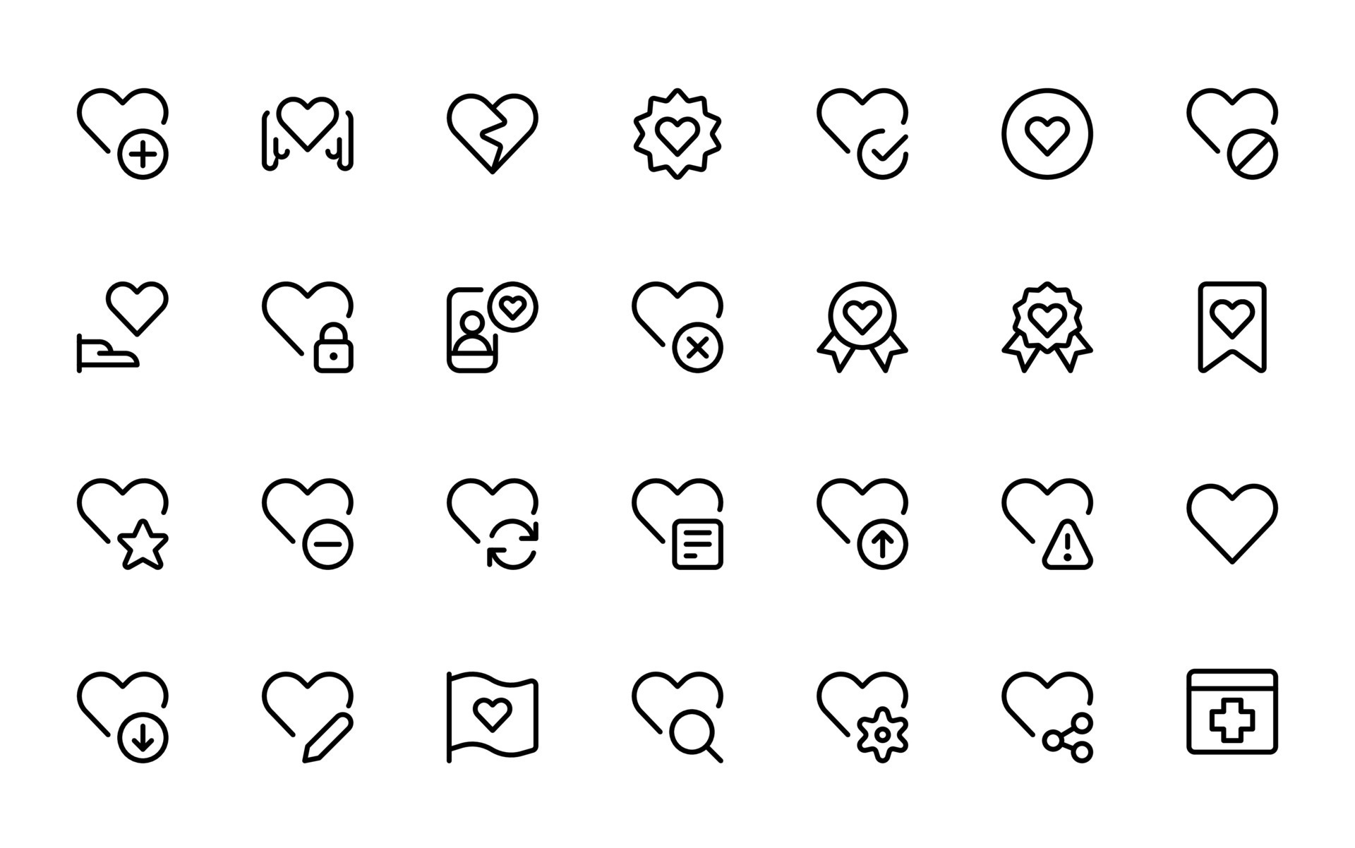 Love it like it Heart Love react icons set vector. Red heart vector ...
