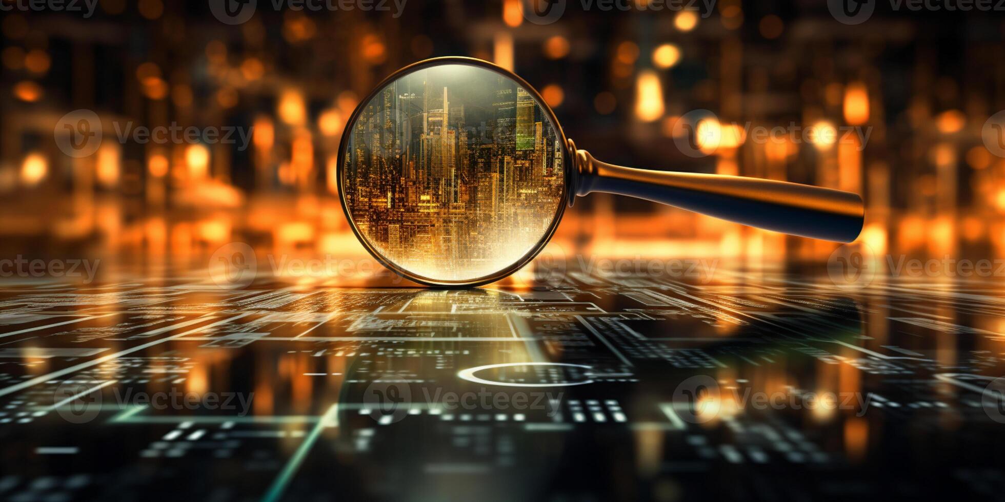 Data Visualization, Close up Technology Digitalization, Optimization of ...