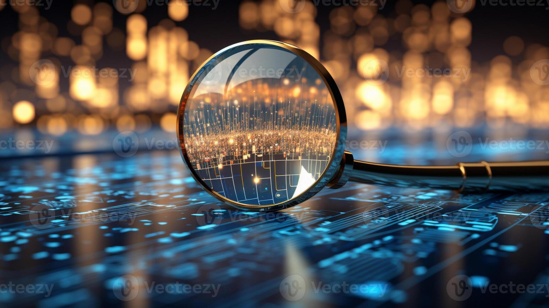 Data Visualization, Close up Technology Digitalization, Optimization of ...