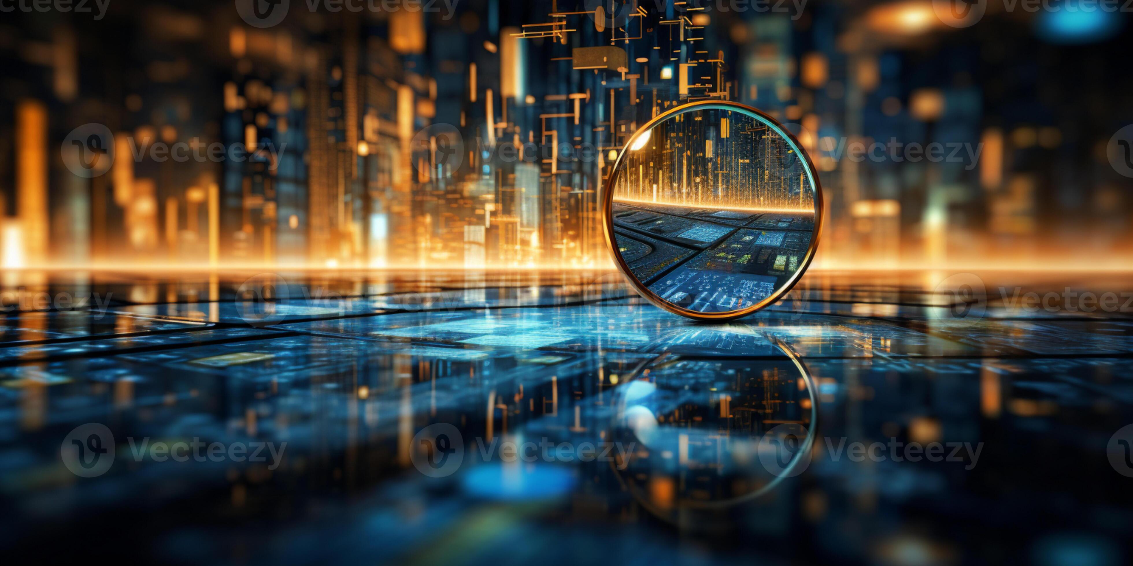 Data Visualization, Close up Technology Digitalization, Optimization of ...