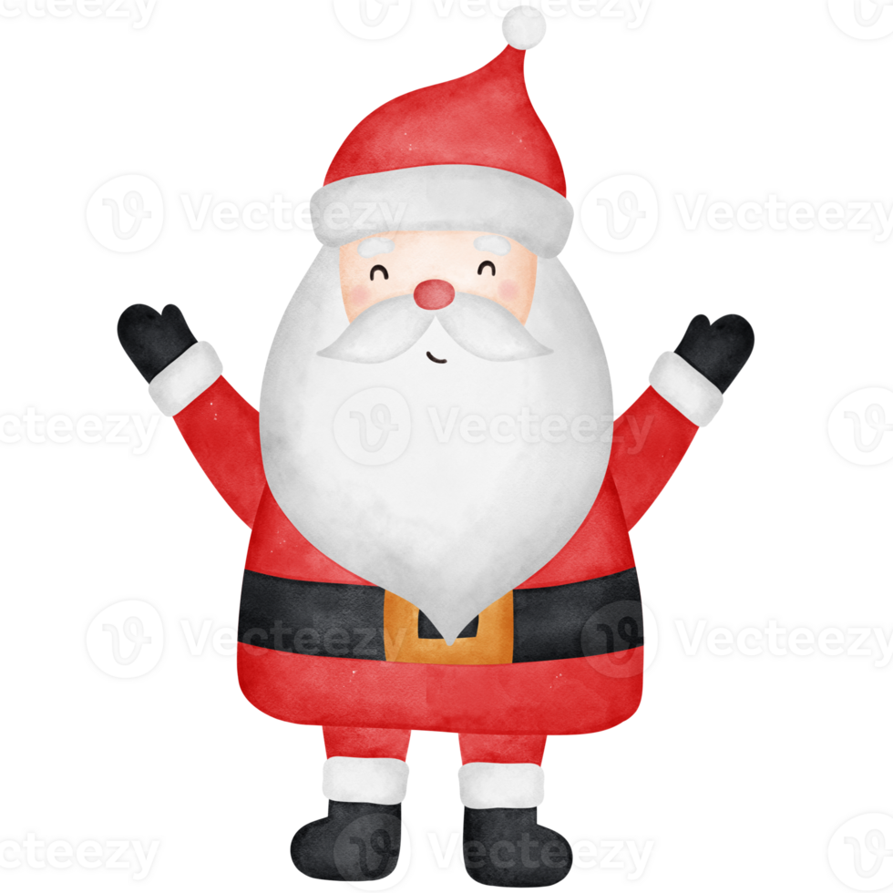 Santa Claus Watercolor Elements 32987878 PNG