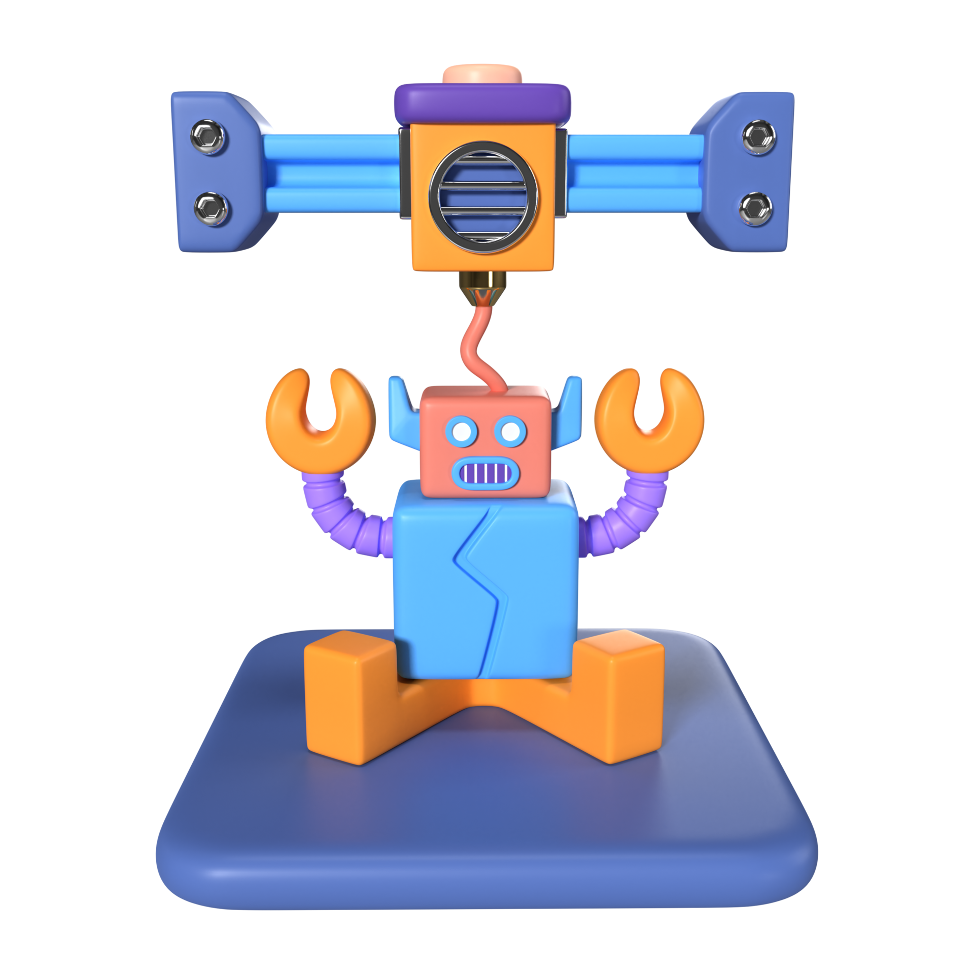 Printing Character 3D Illustration Icon 32989750 PNG Printing Character 3D Illustration Icon 32989750 PNG