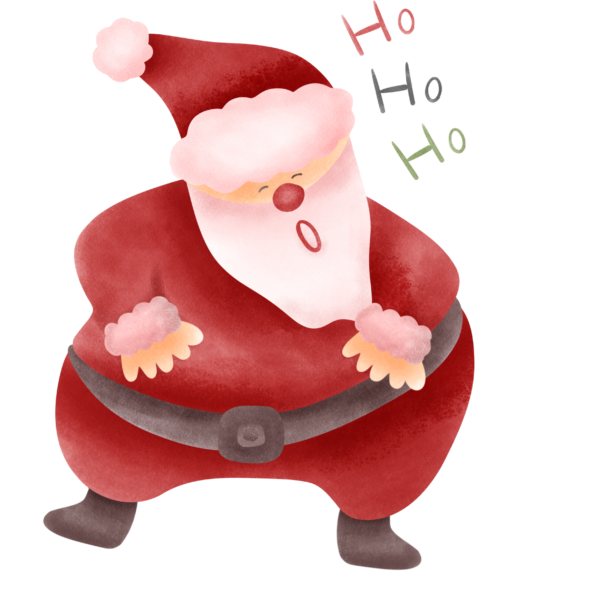 Hand Drawn Santa Claus And Festive Christmas Illustration 32995346 Png