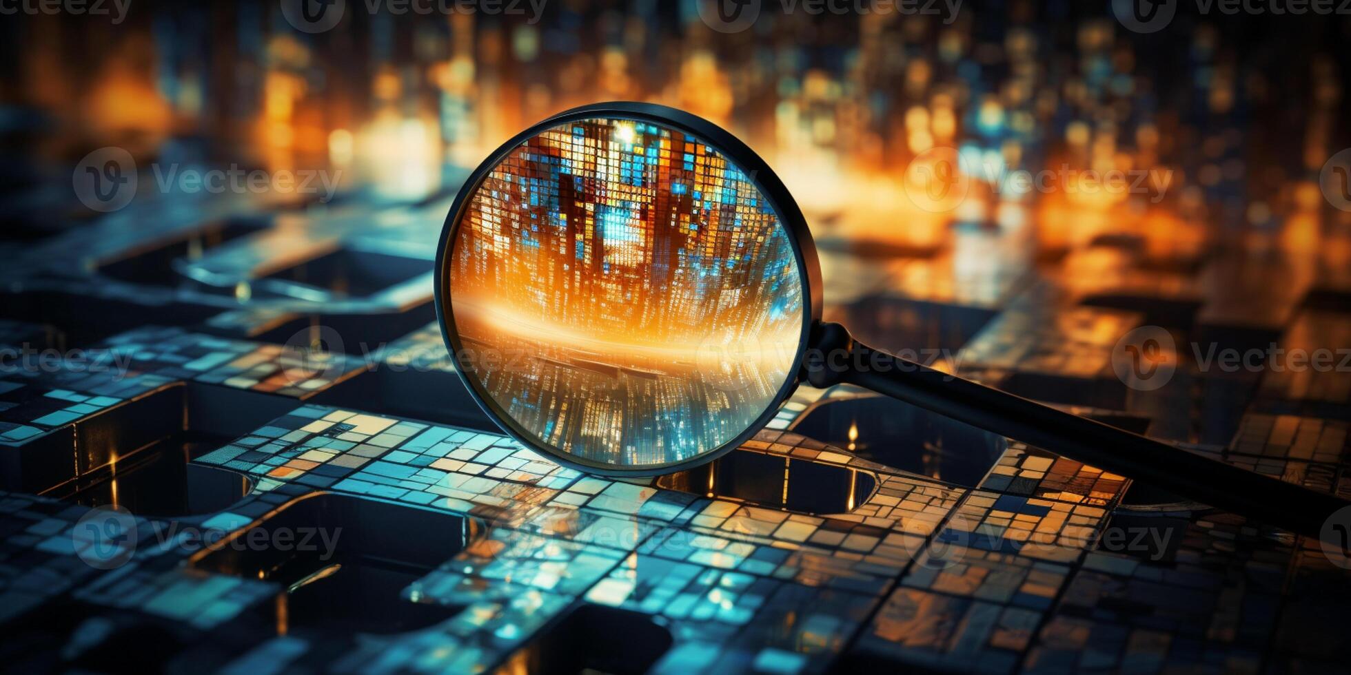 Data Visualization, Close up Technology Digitalization, Optimization of ...