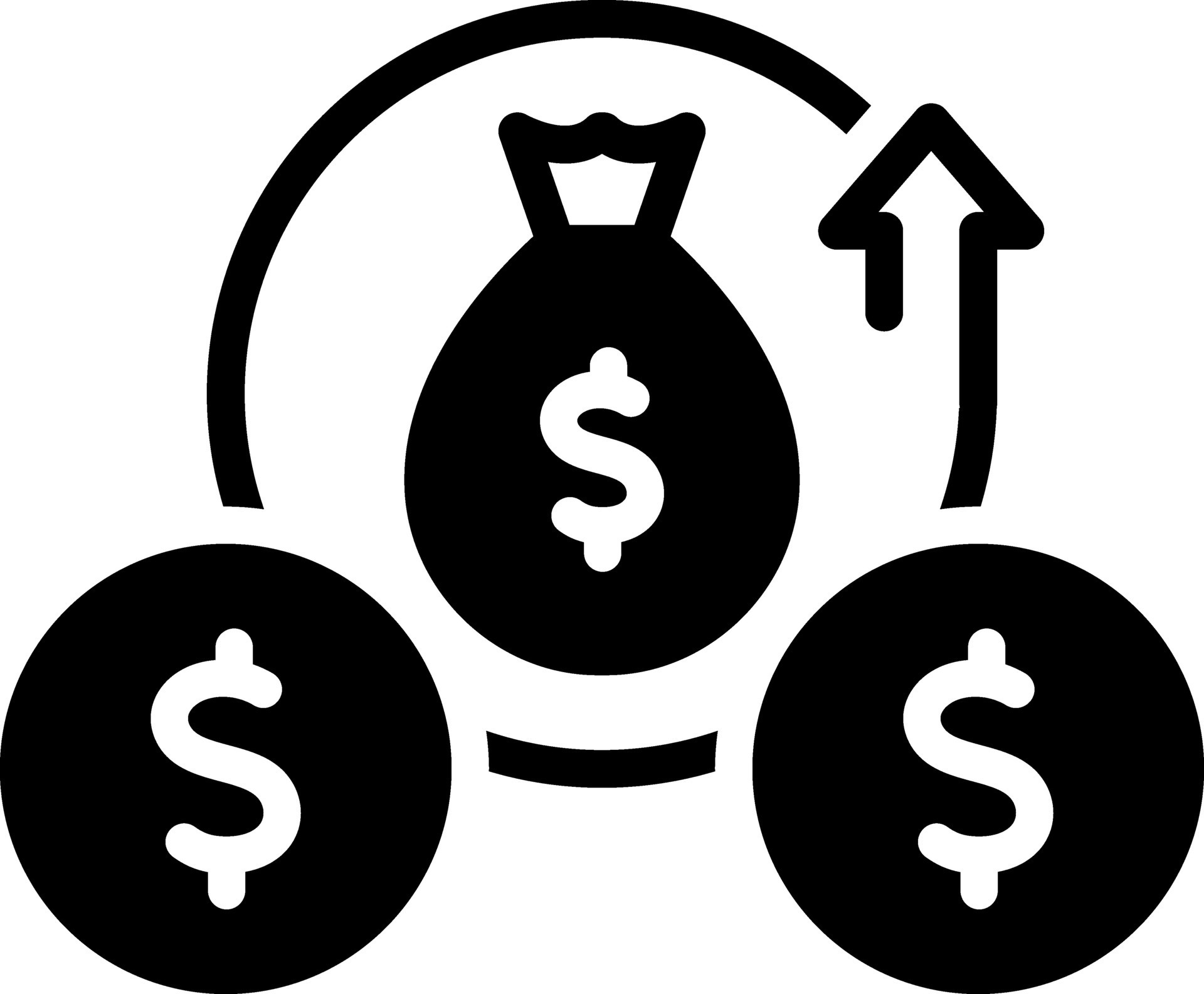 solid icon for surplus 32995827 Vector Art at Vecteezy