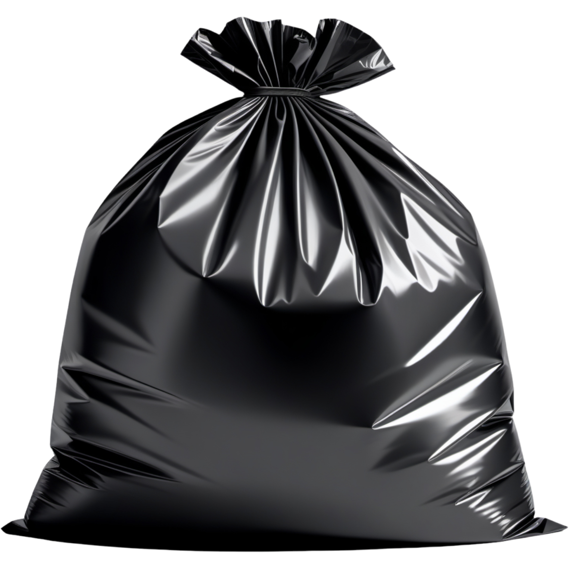 Black Trash Bag Ai Generative 33000251 Png
