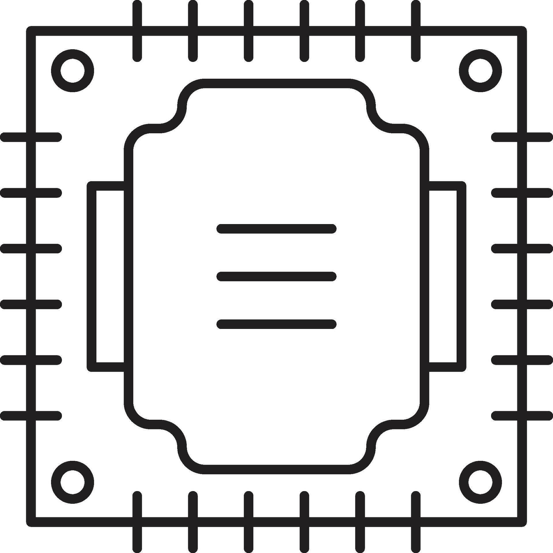 Processor icon. Software processor icon 33000427 Vector Art at Vecteezy