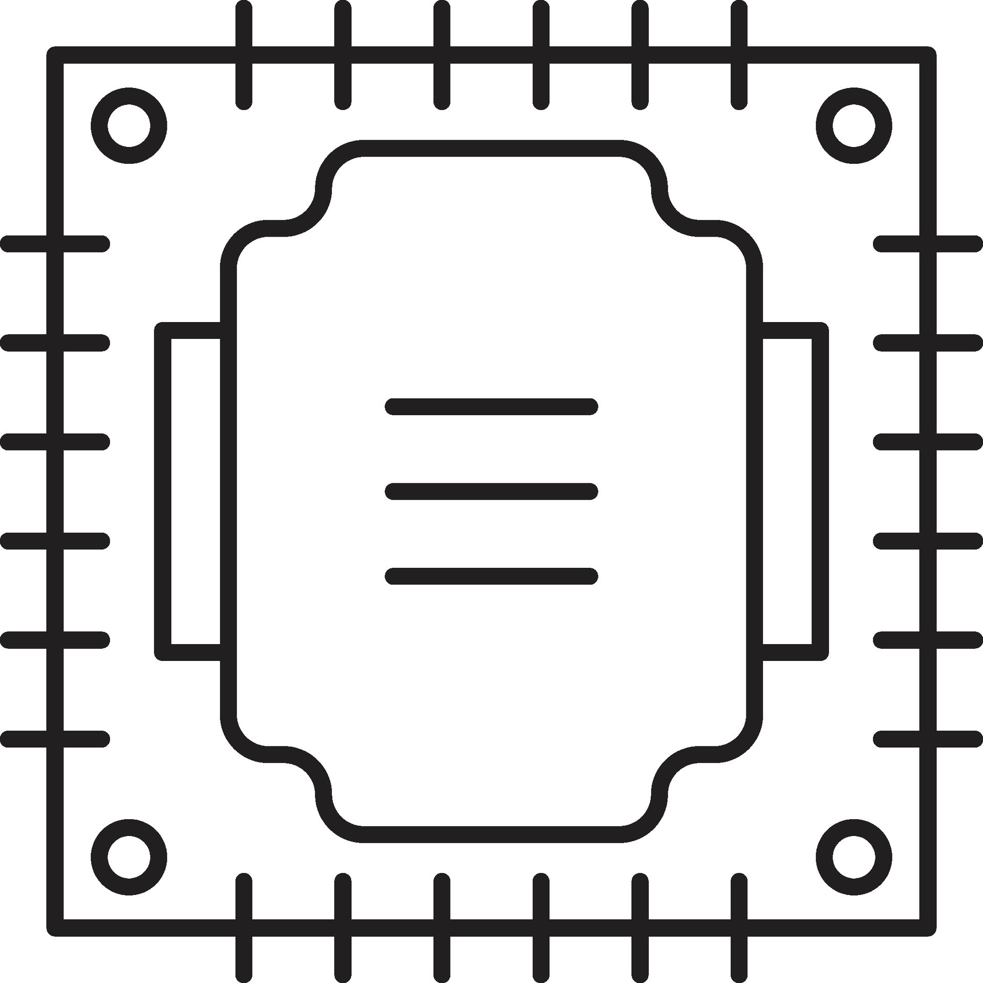 Processor icon. Software processor icon 33000427 Vector Art at Vecteezy