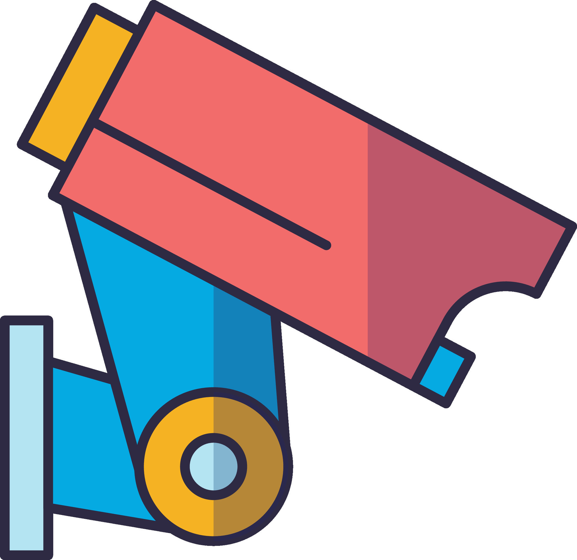 CCTV Icon. Security camera 33000607 Vector Art at Vecteezy