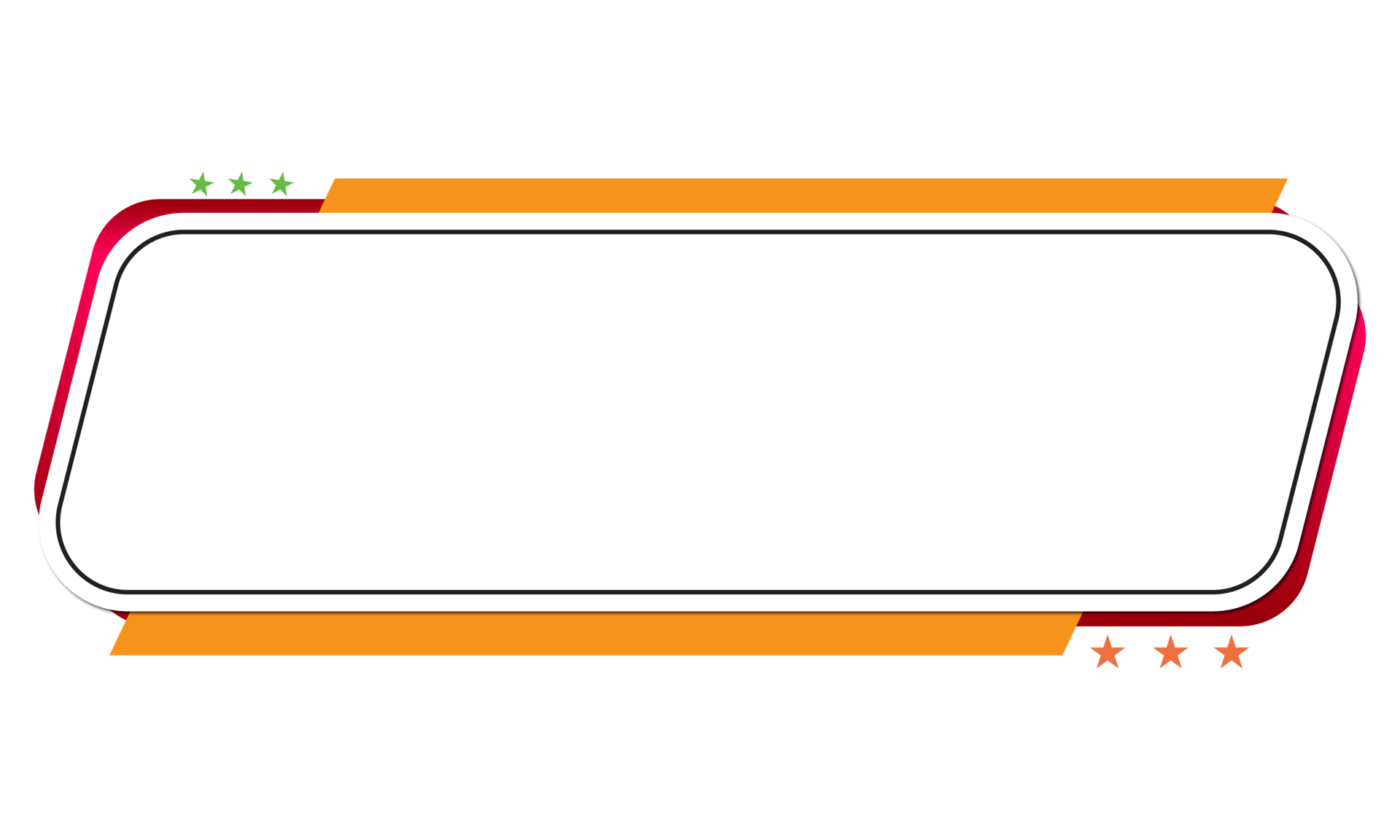 Luxury white golden set arabic islamic banner title frame text box in transparent background ...