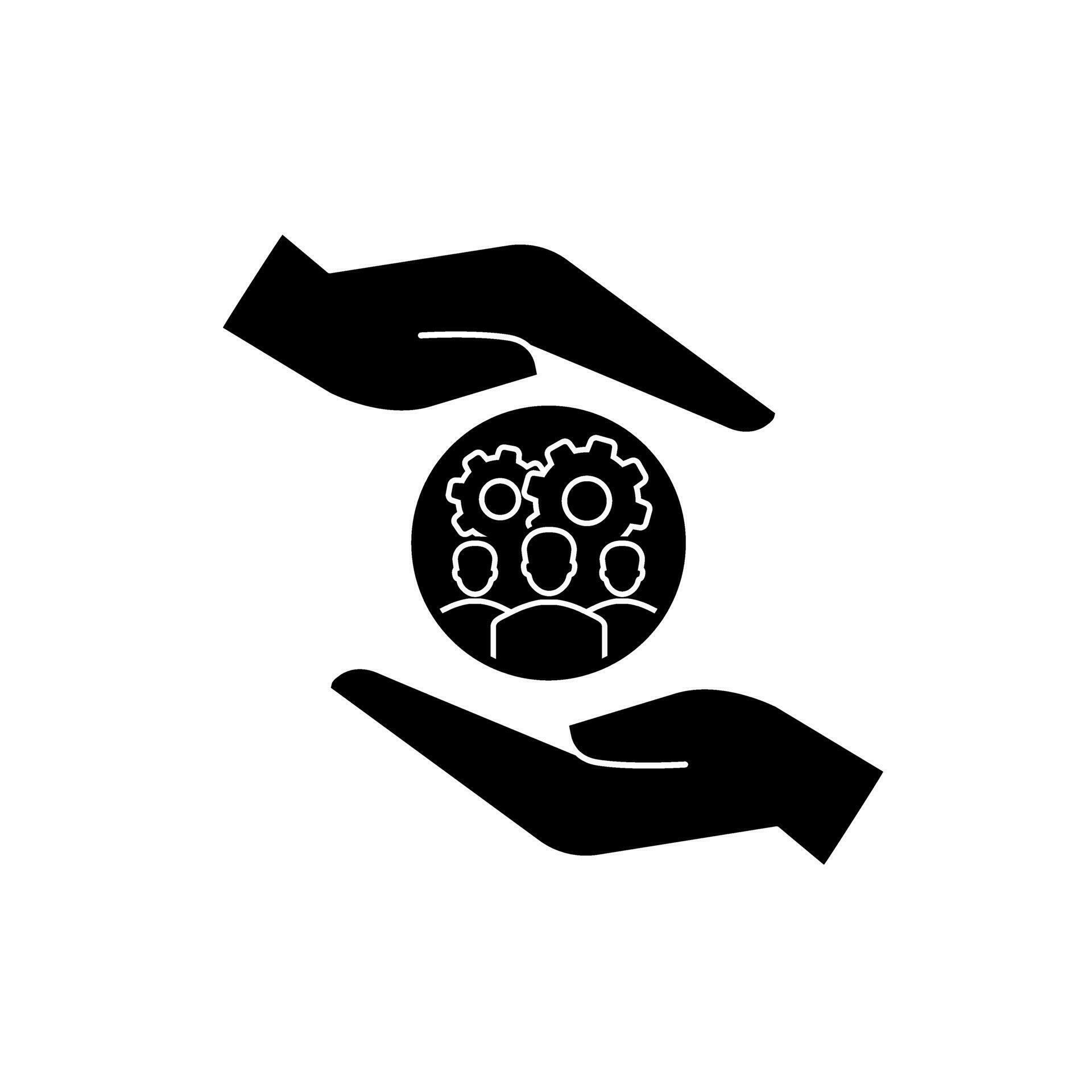 Team of some employees icon vector. workers illustration sign ... Team of some employees icon vector. workers illustration sign ...