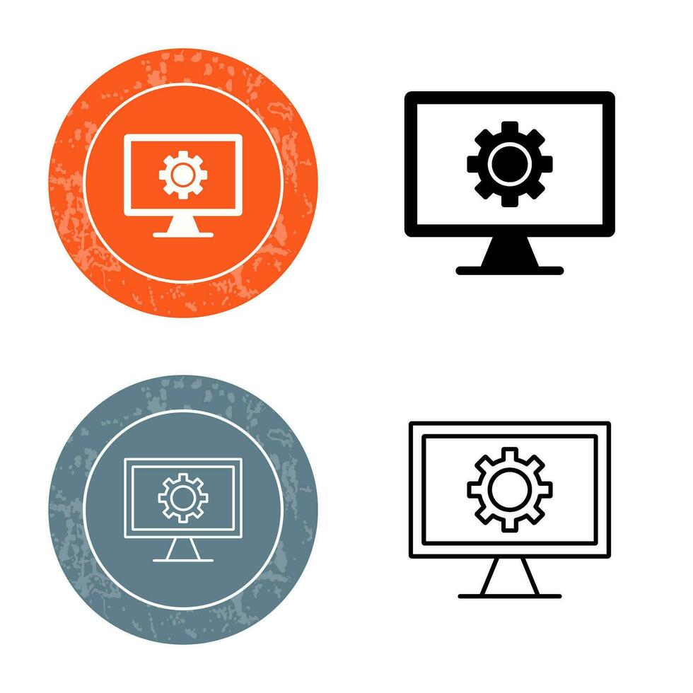 Monitor Screen Vector Icon 33010849 Vector Art at Vecteezy