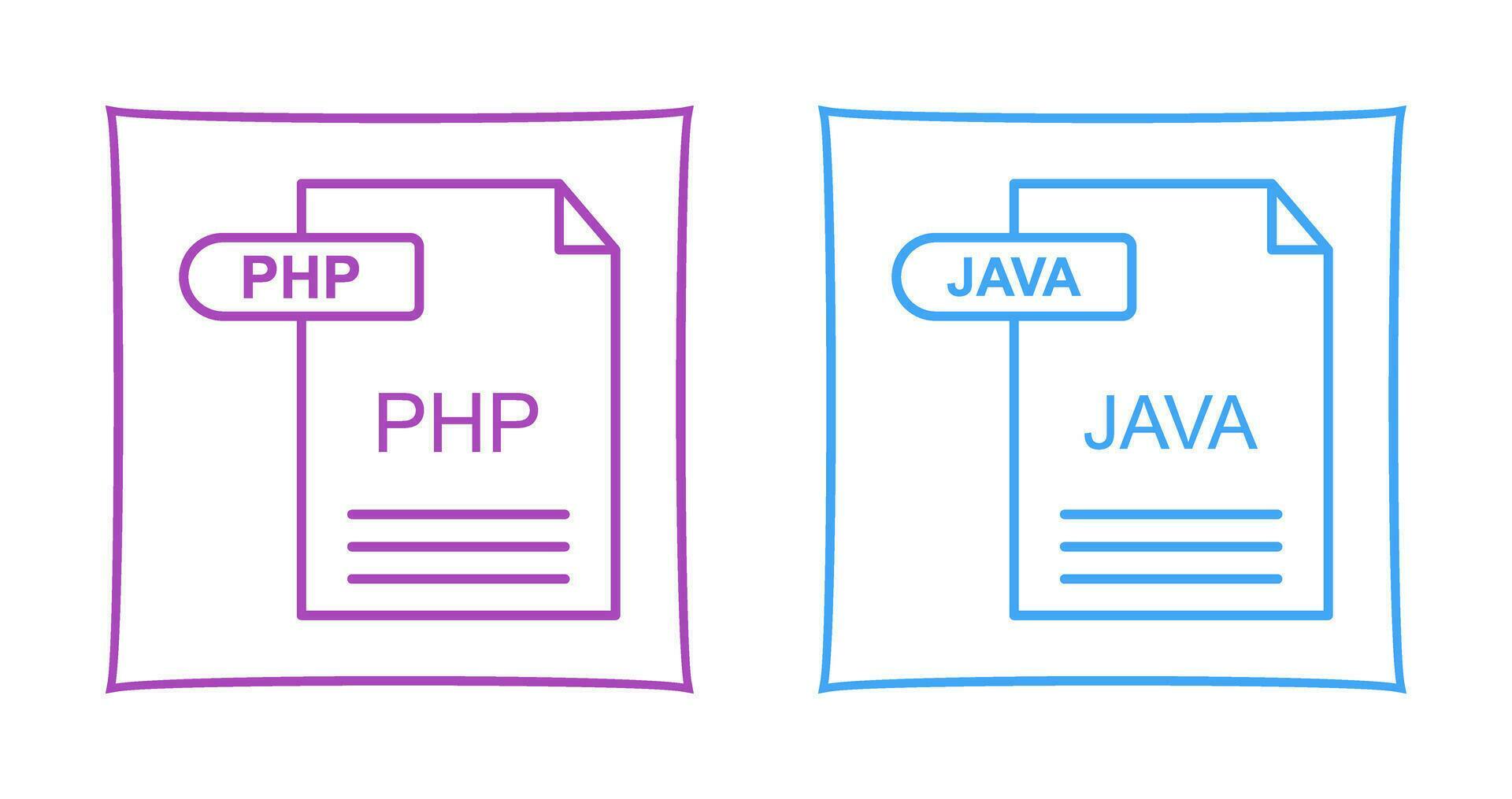 PHP and Java Icon 33014219 Vector Art at Vecteezy