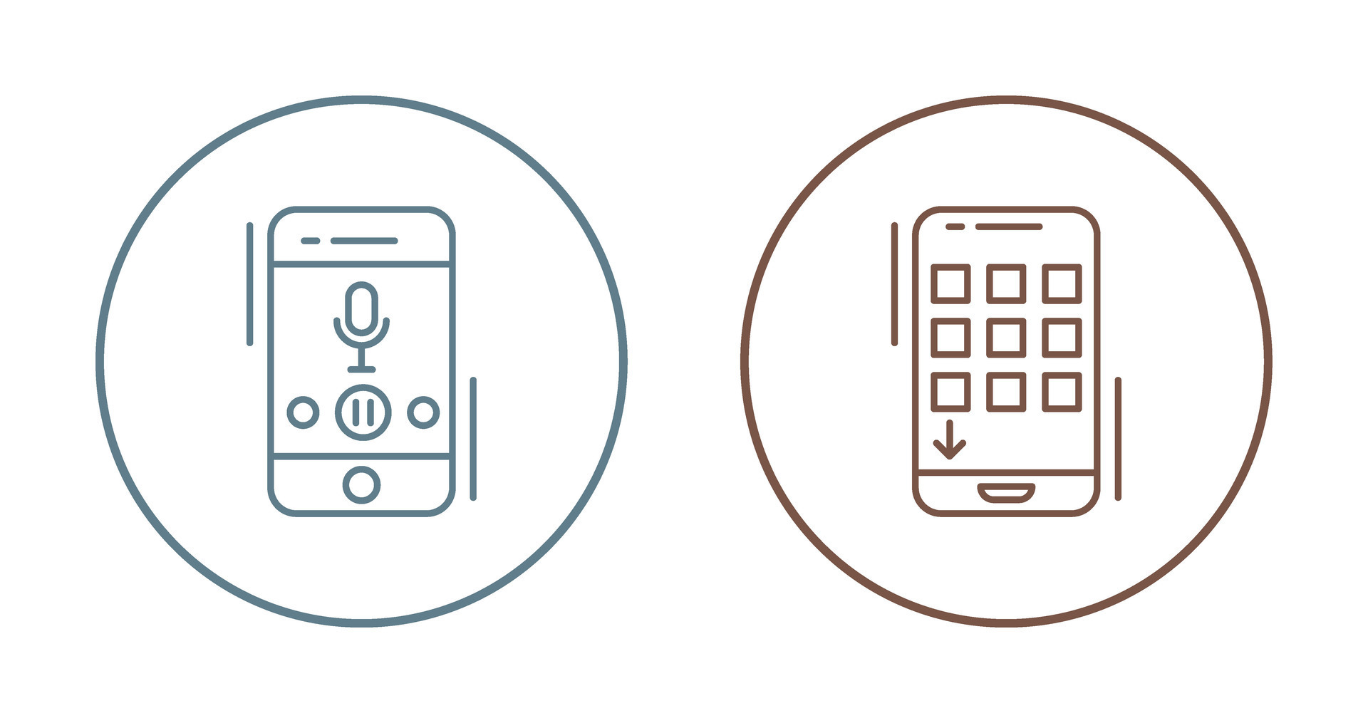 Voice Record and Device Icon 33015990 Vector Art at Vecteezy