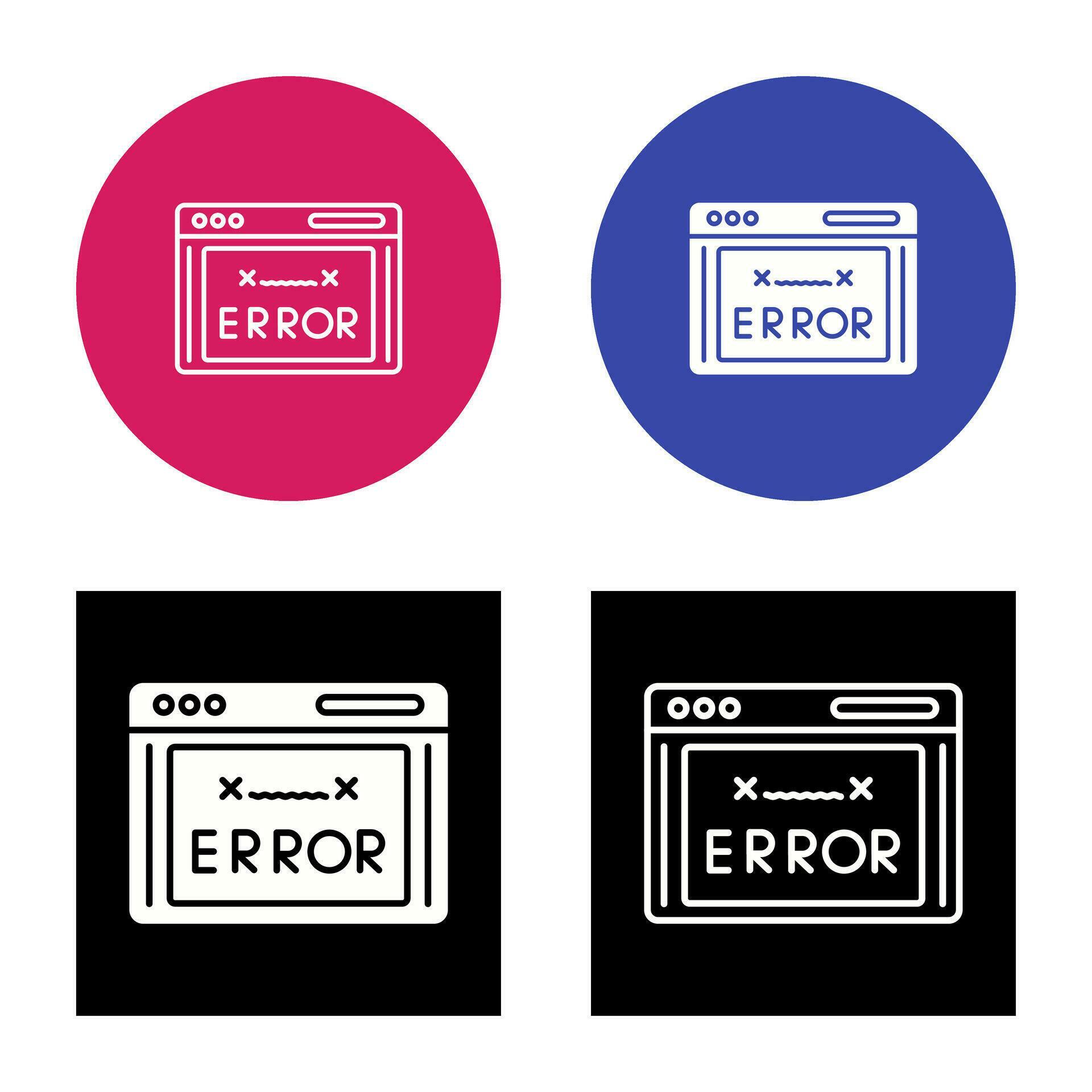 Error Code Vector Icon 33016140 Vector Art at Vecteezy