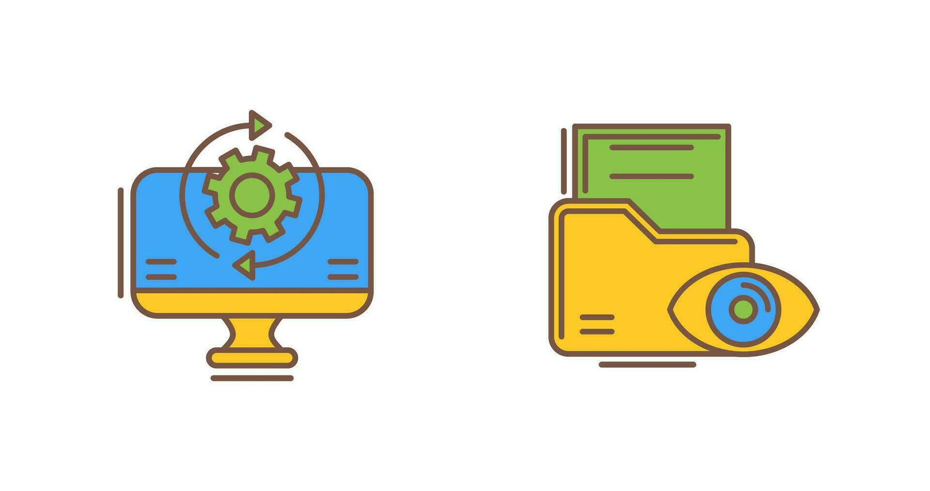 Synchronization And Data Visualization Icon 33018117 Vector Art At Vecteezy