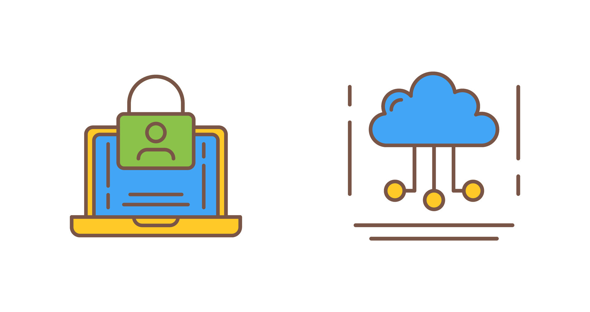 Authentication and Network Icon 33022403 Vector Art at Vecteezy