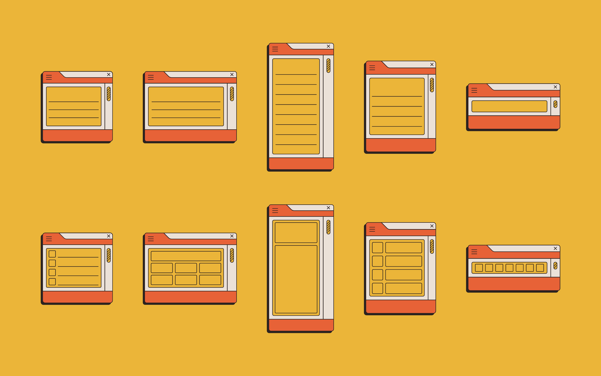 Collection of Retro Web UI Notes 33023354 Vector Art at Vecteezy