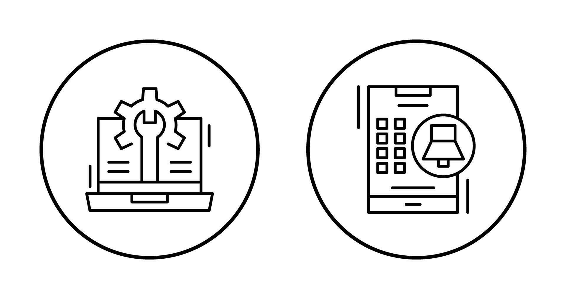 Alarm And Web Development Icon 33024296 Vector Art At Vecteezy