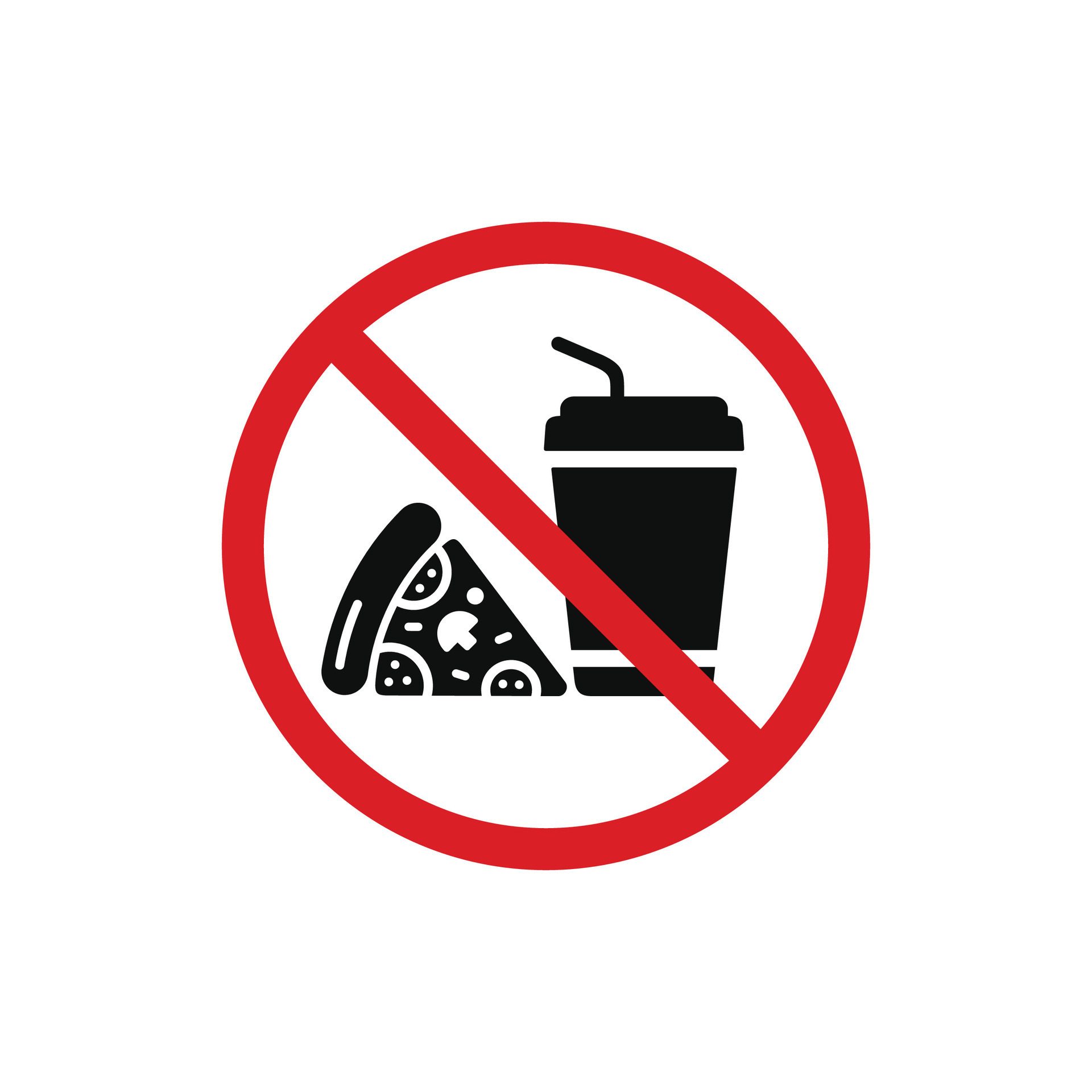 No food and drinks allowed icon symbol. No eating icon isolated on white background 33026103 ...