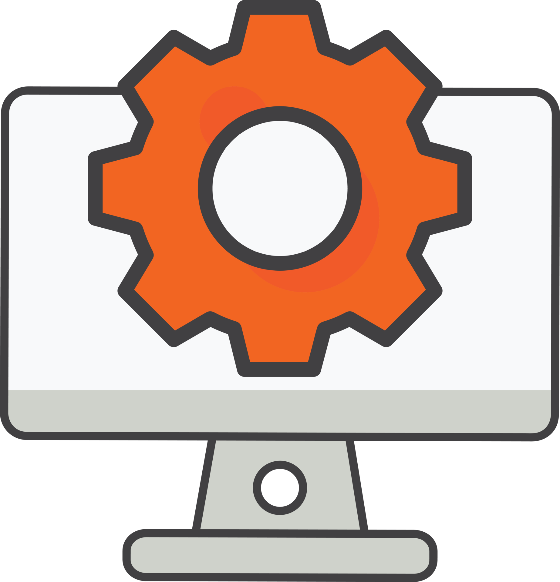 Computer Setting Icon 33026435 Png