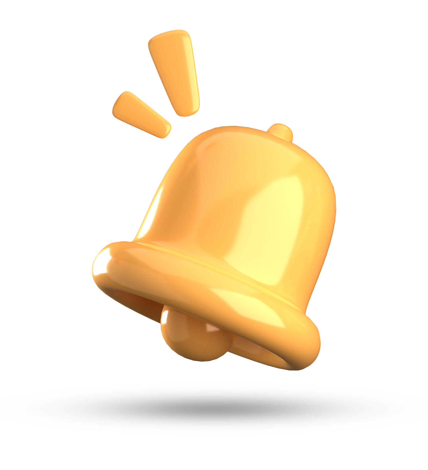 3d Rendering Of Bell Notification 3d Pastel Icon Set 33026971 Png