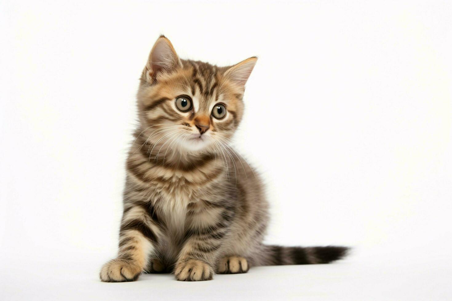 photo of a cat on a plain white background. ai generated 33027763 Stock ...