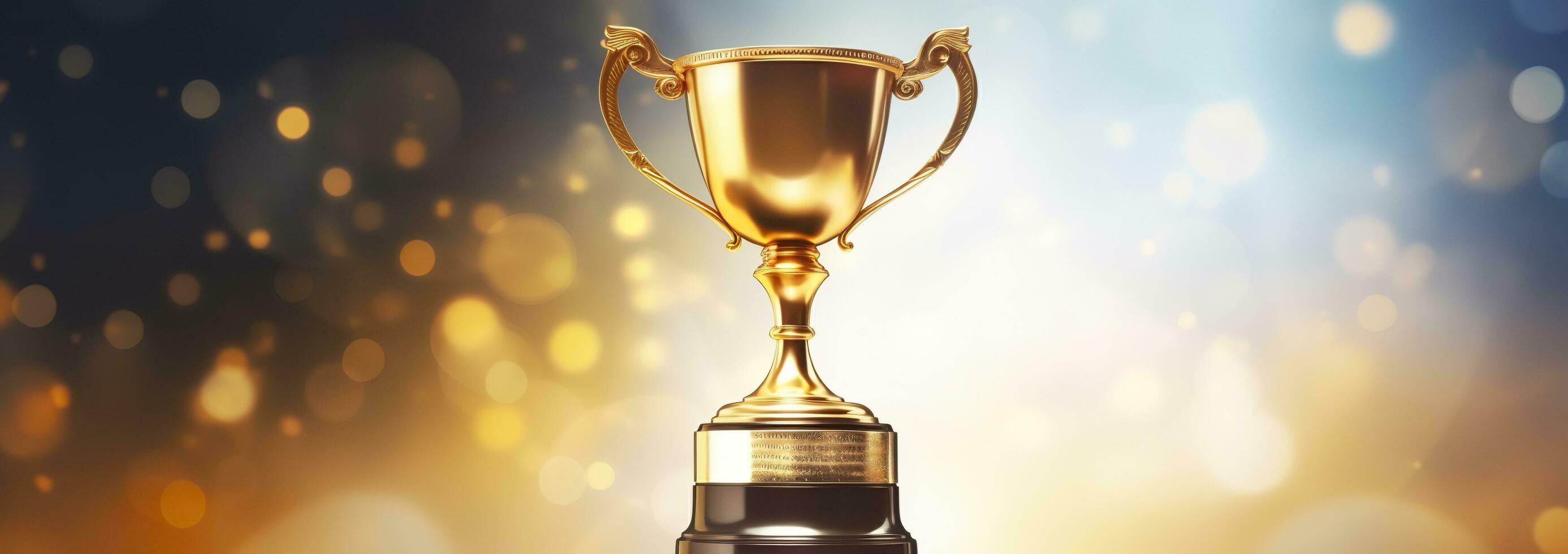 Champion golden trophy for winner background. Success and achievement ...