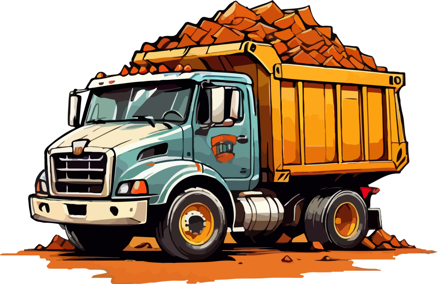 Dump Truck PNG Clip Art AI Generative 33029831 PNG
