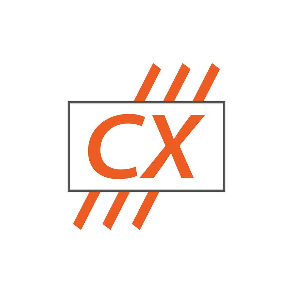 Letra Cx Logo C X Cx Logo Diseño Vector Ilustración Para Creativo