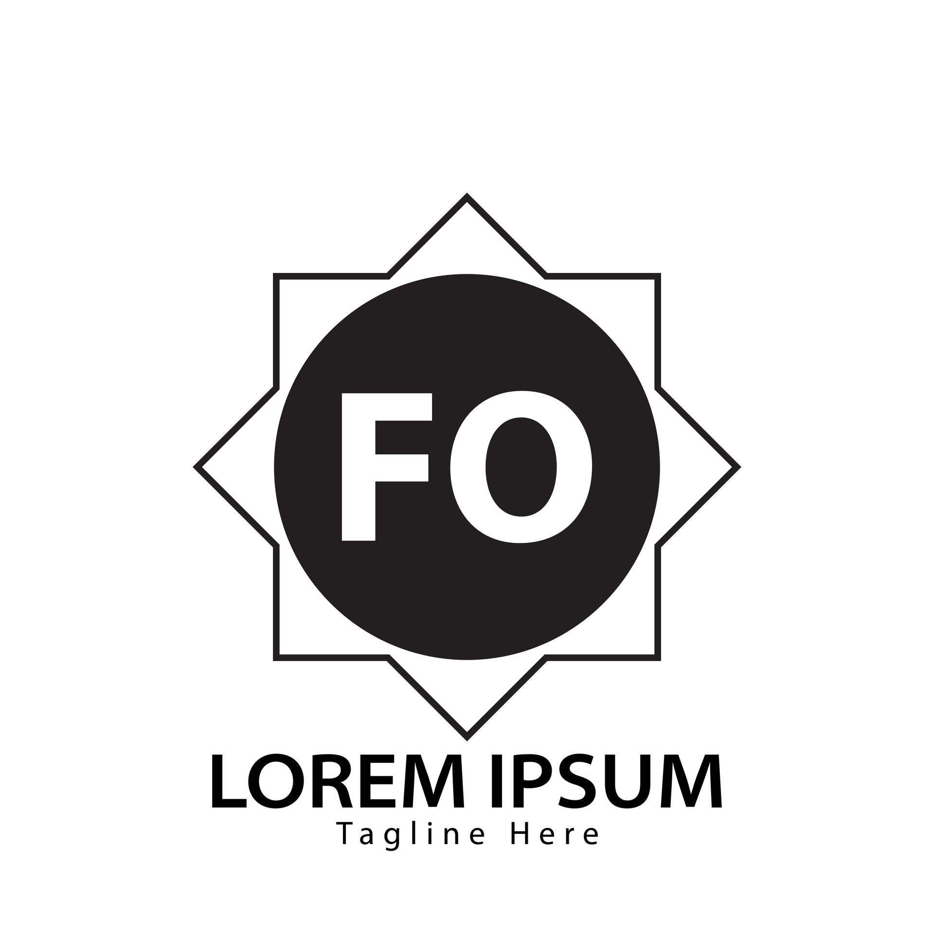 letter FO logo. F O. FO logo design vector illustration for creative ... letter FO logo. F O. FO logo design vector illustration for creative ...