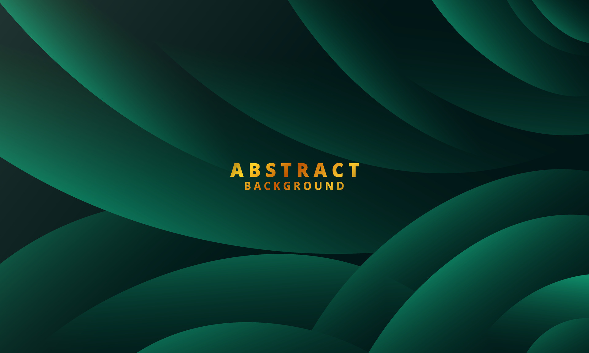 Abstract Green Background With Wavy Shapes Green Color Scheme With Flowing And Curvy Shapes
