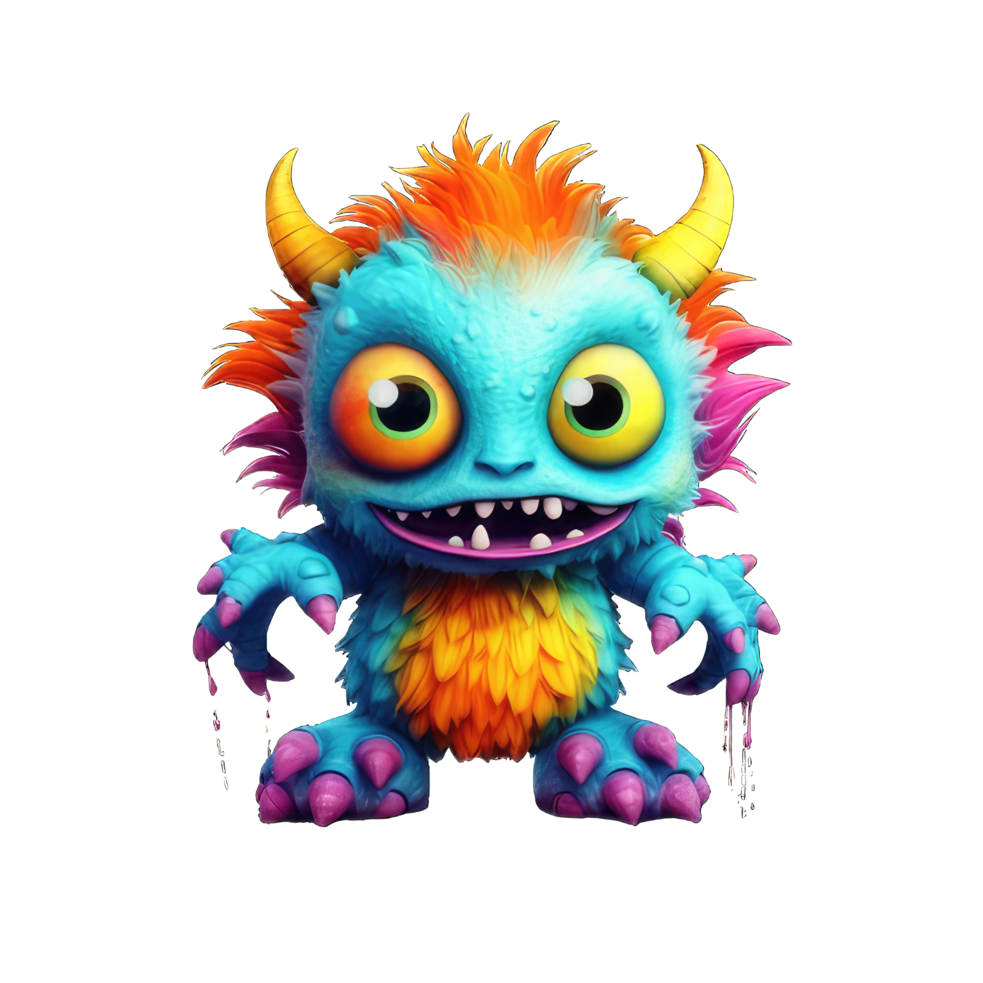 cute colorful monster alien png transparent background 33045840 PNG