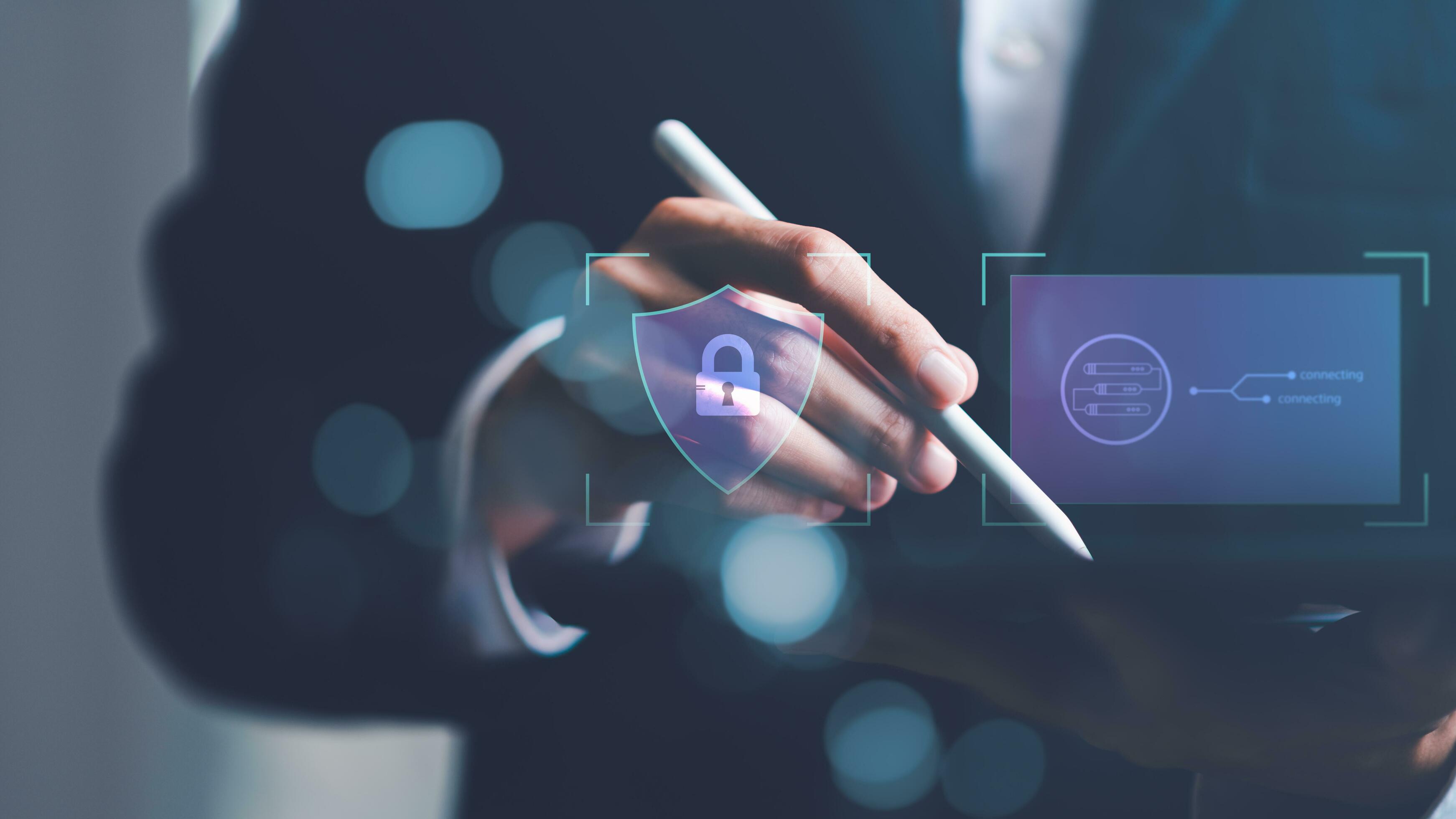 Data Protection Concept And Secure Internet Security Access Cyber Security Technology Login