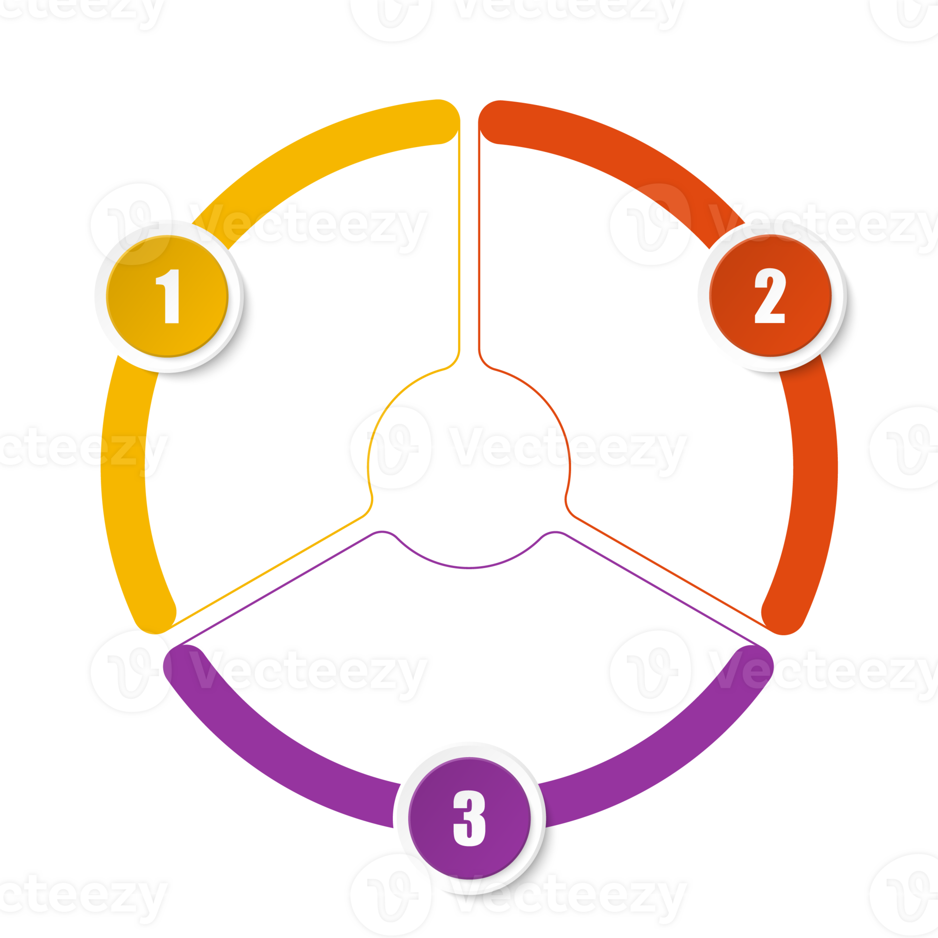 Infographic with 3 steps, process or options. 33052612 PNG