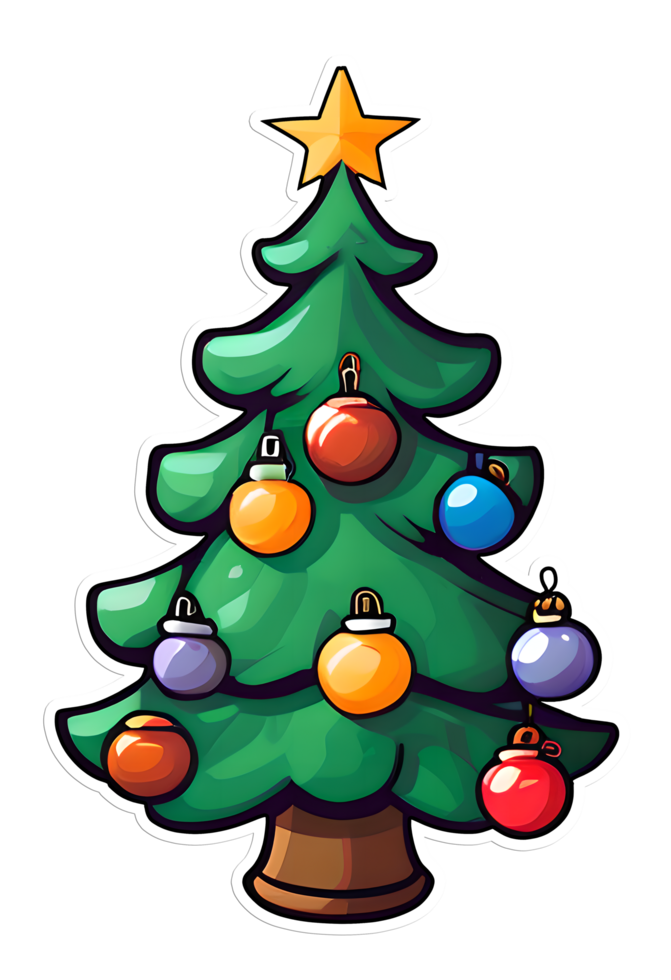 christmas tree sticker 33053369 PNG christmas tree sticker 33053369 PNG