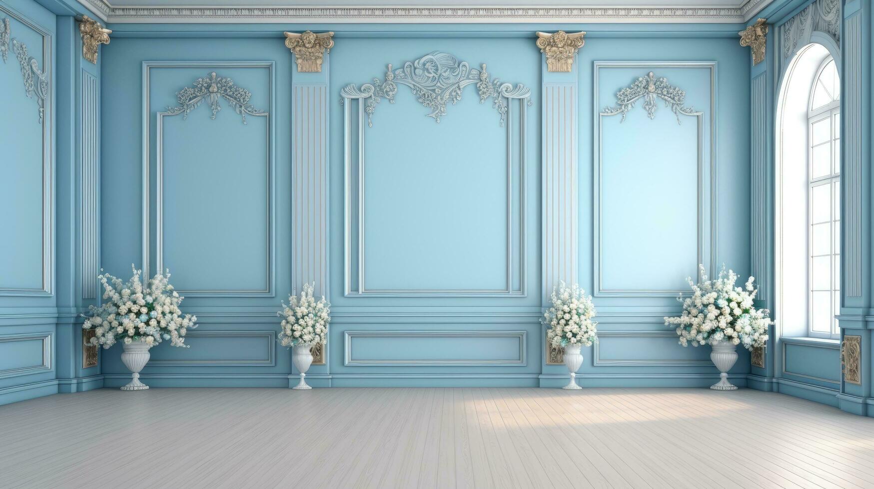 Blue Haven Wedding Decor, generative AI 33053994 Stock Photo at Vecteezy