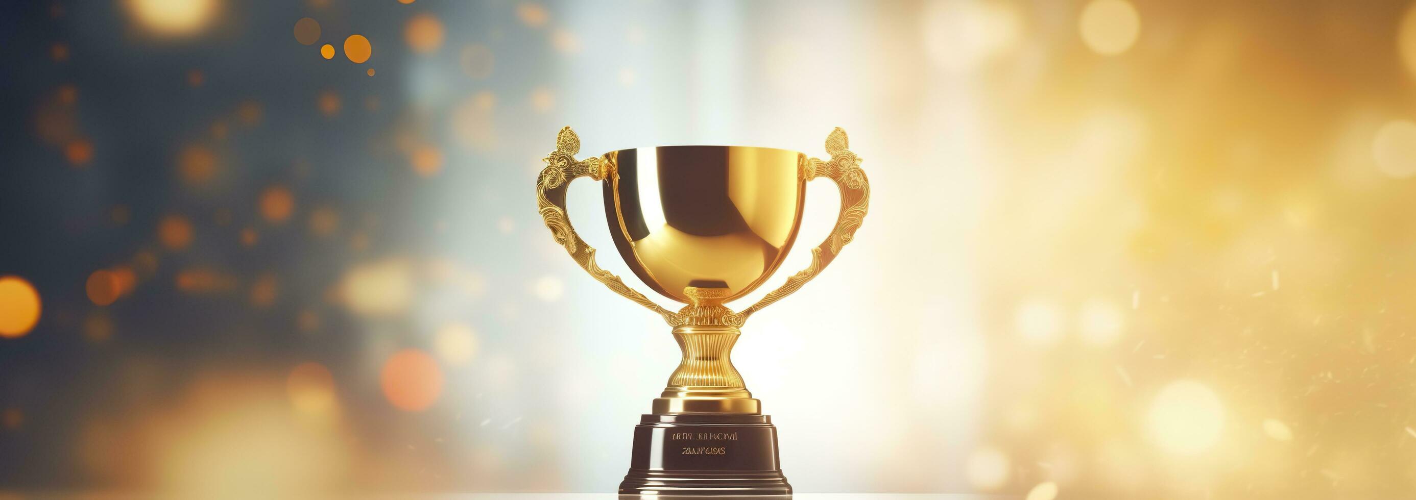 Champion golden trophy for winner background. Success and achievement ...