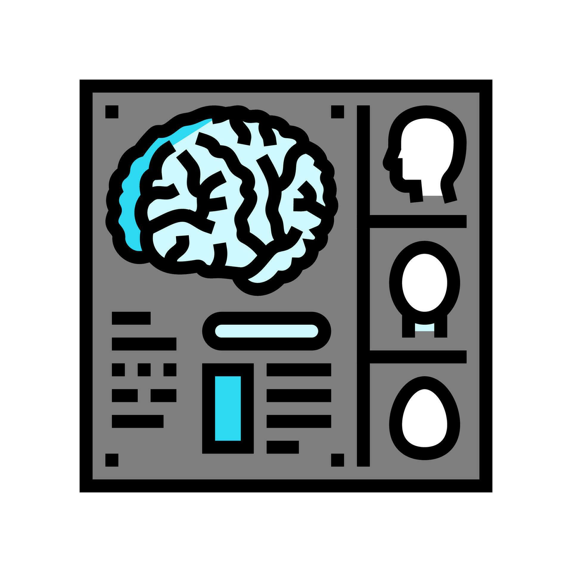 brain examination neurologist color icon vector illustration 33062555 ...