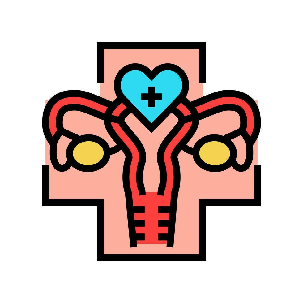 Reproductivo Salud Ginecólogo Color Icono Vector Ilustración 33063178