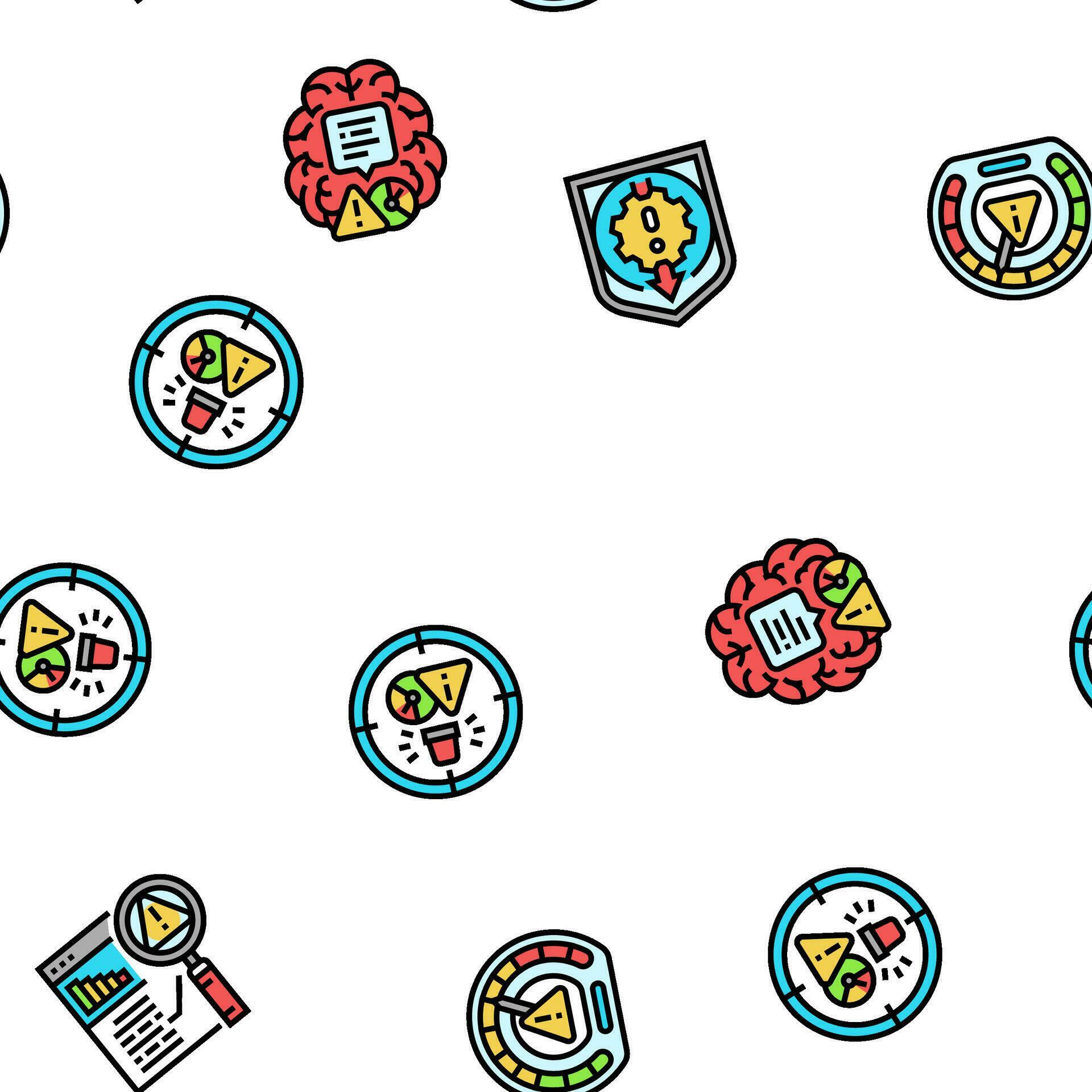 Risk Analyst Business Seamless Pattern Vector 33064213 Vector Art At