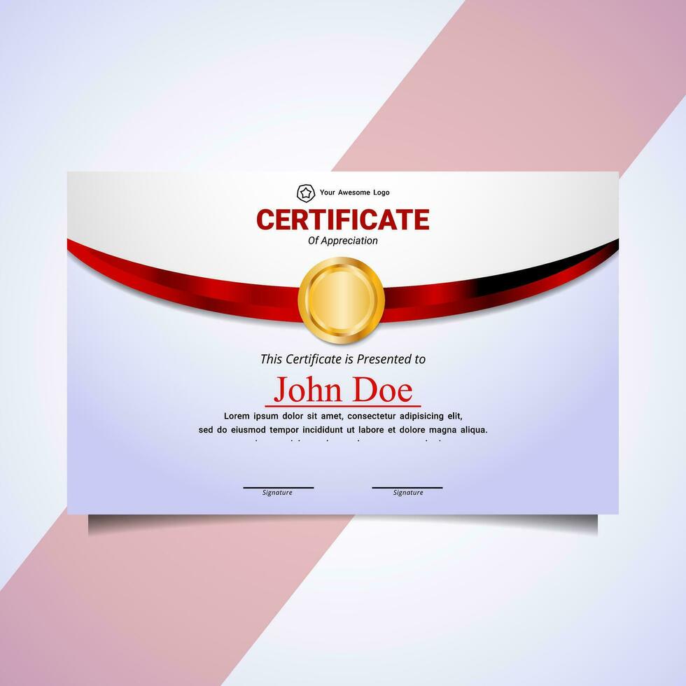Minimalist elegant corporate certificate template desgn 33064906 Vector ... Minimalist elegant corporate certificate template desgn 33064906 Vector ...