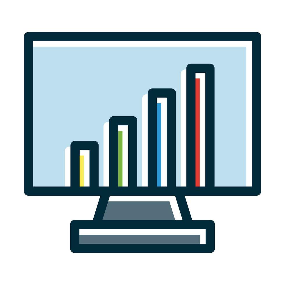 Stock Vector Thick Line Filled Dark Colors Icons For Personal And ...