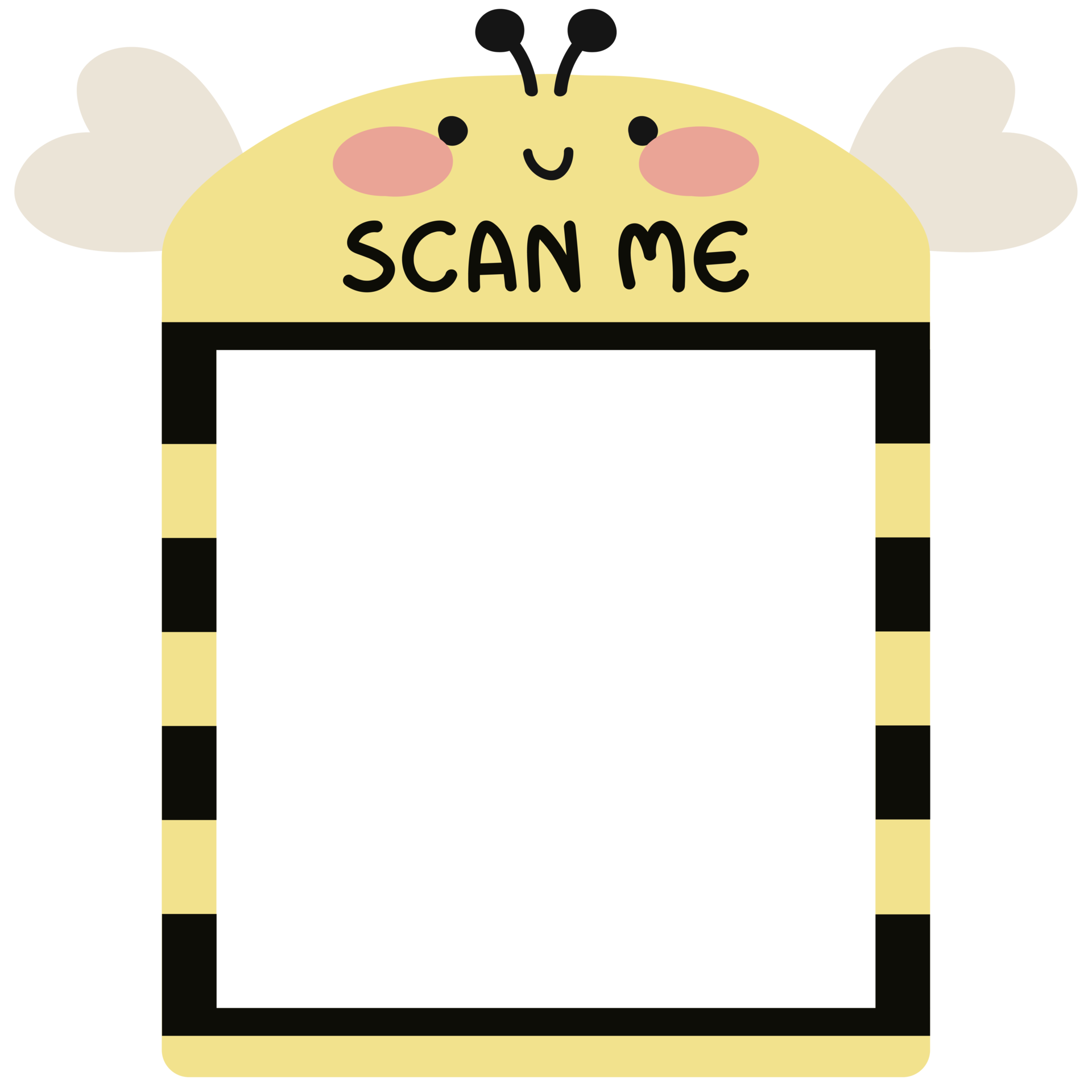 Scan Me Qr Code Template Qr Code Frame Illustration For Mobile Apps Payment Apps And More